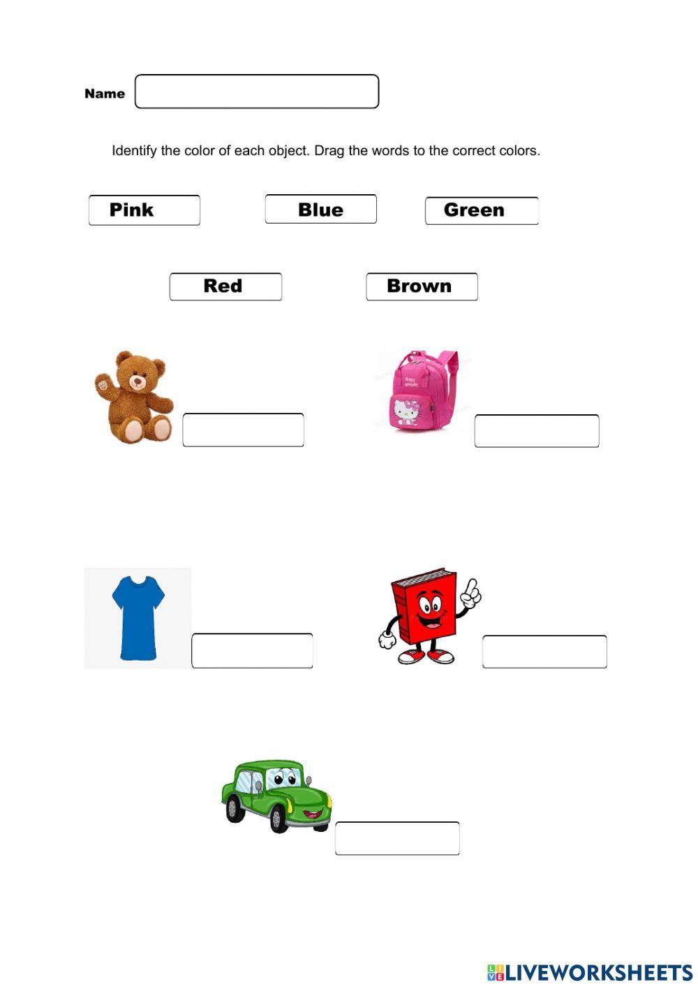 Colors online exercise for Kindergarten 3 | Live Worksheets
