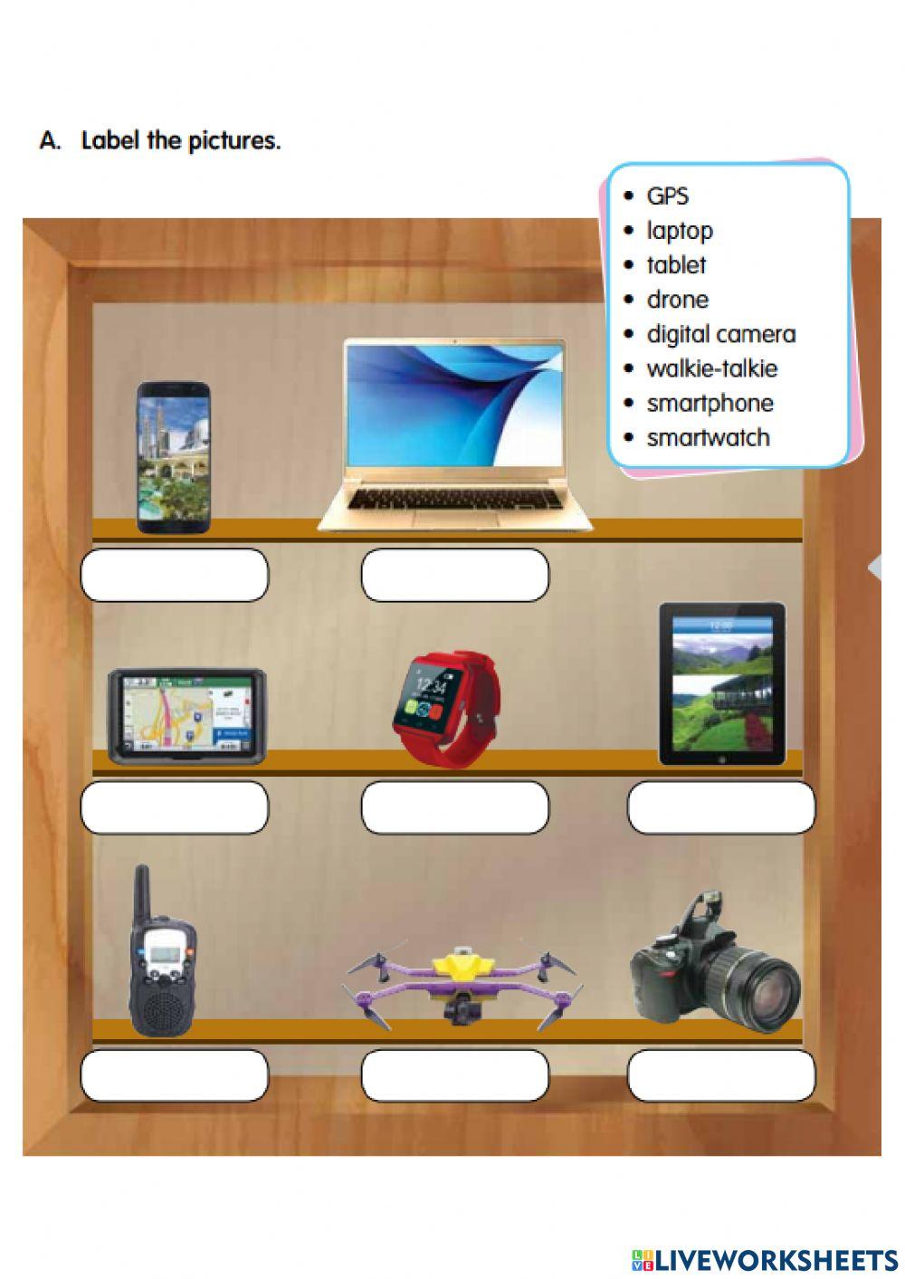 Gadgets around us | Live Worksheets