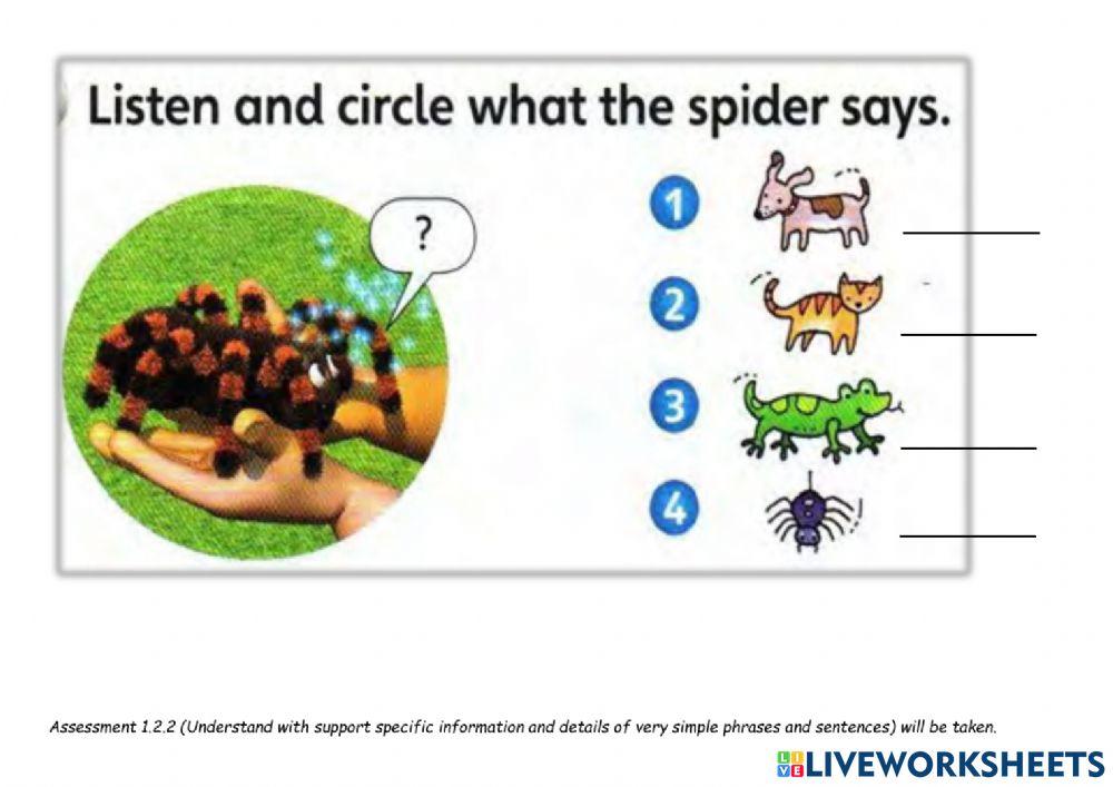 Year 1-Lesson52-Speaking12-CBA1.2.2 worksheet | Live Worksheets