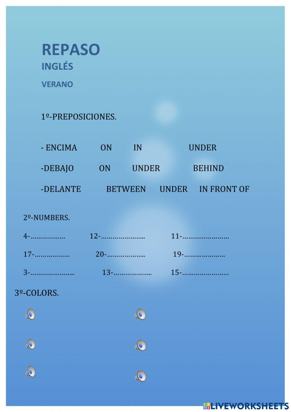 REPASO | Free Interactive Worksheets | 3287844