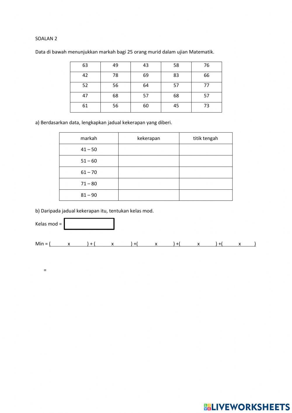 1251231 | Matematik ting 2 bab 12 | intan_anis