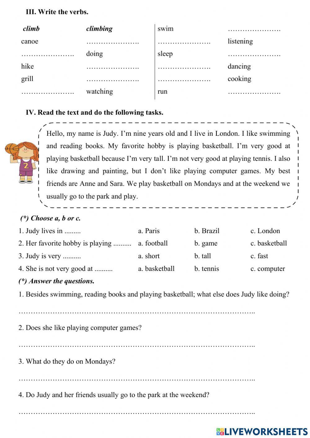 G4-unit1-ws1 interactive worksheet | Live Worksheets
