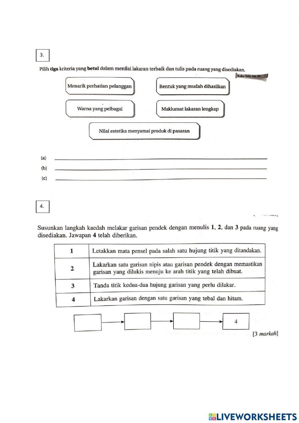 RBT Ting 1 interactive worksheet | Live Worksheets