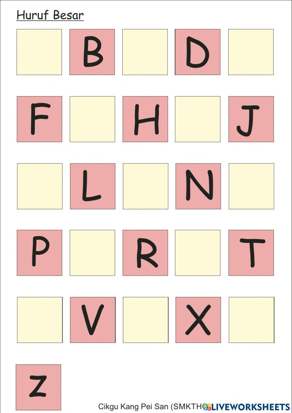 3663911 | Latihan Huruf Kecil dan Huruf Besar | Kang