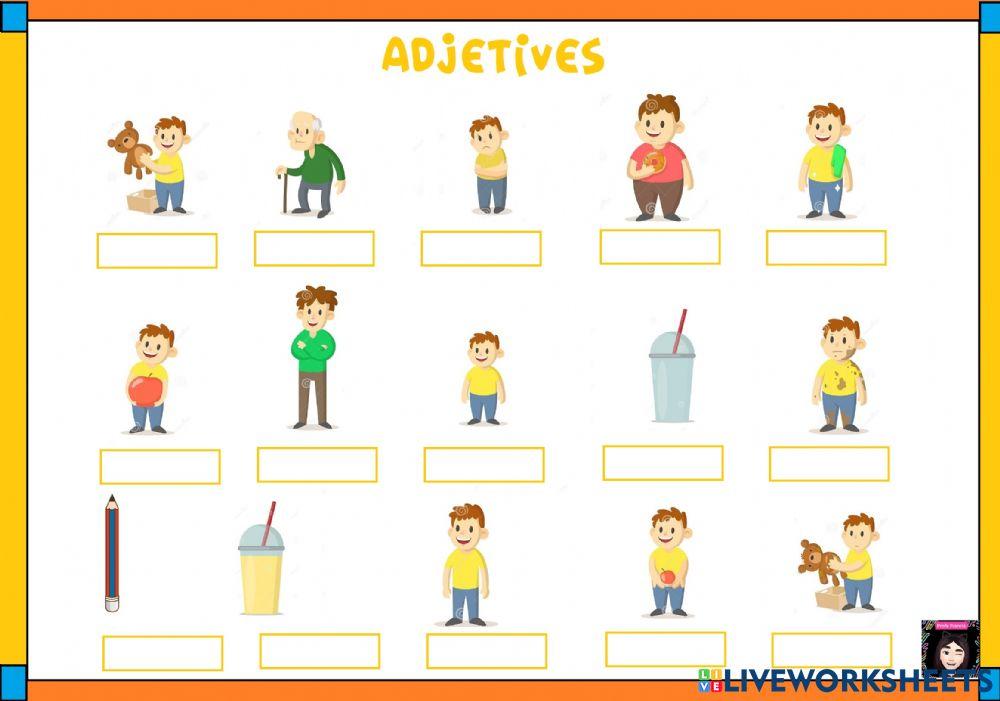 Adjetives | Free Interactive Worksheets | 1253483