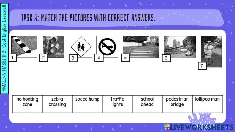 Be aware take care exercise | Live Worksheets