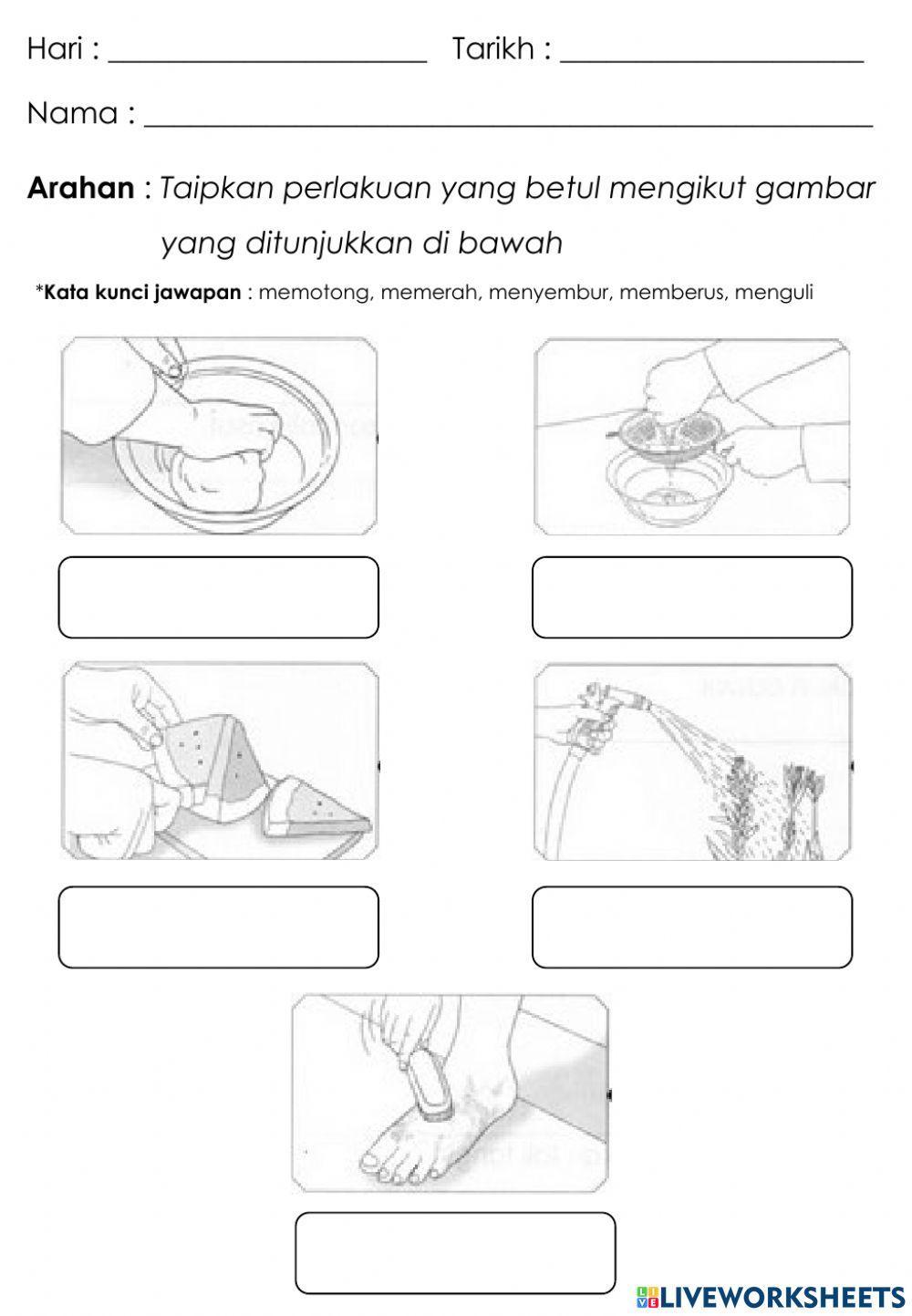 Kemahiran Motor… | Free Interactive Worksheets | 1254266