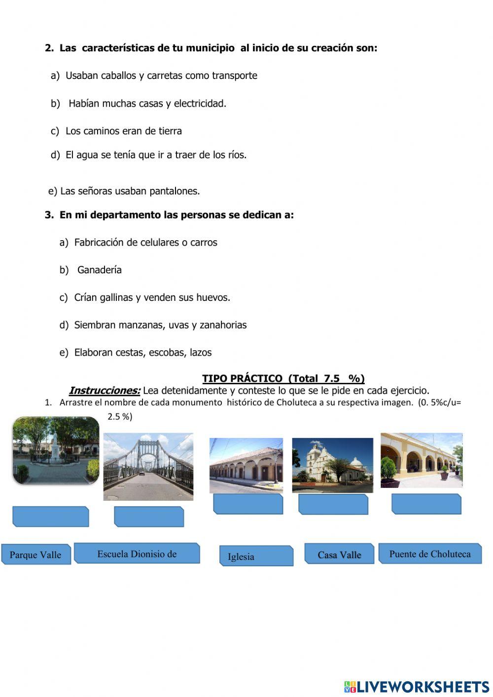 Examen | Melissa Meraz Mendoza | Live Worksheets