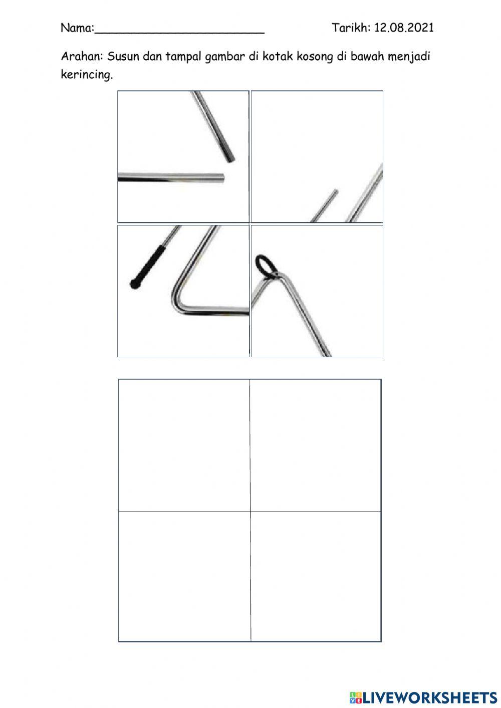 SUSUN GAMBAR KERINCING online exercise for | Live Worksheets