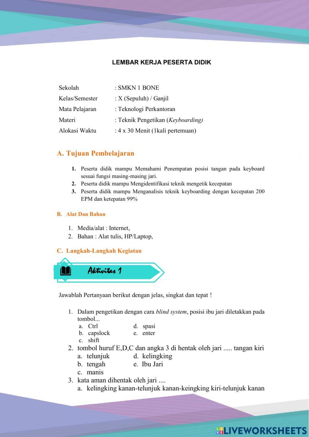 LKPD dita 1255859 | ditta | Live Worksheets