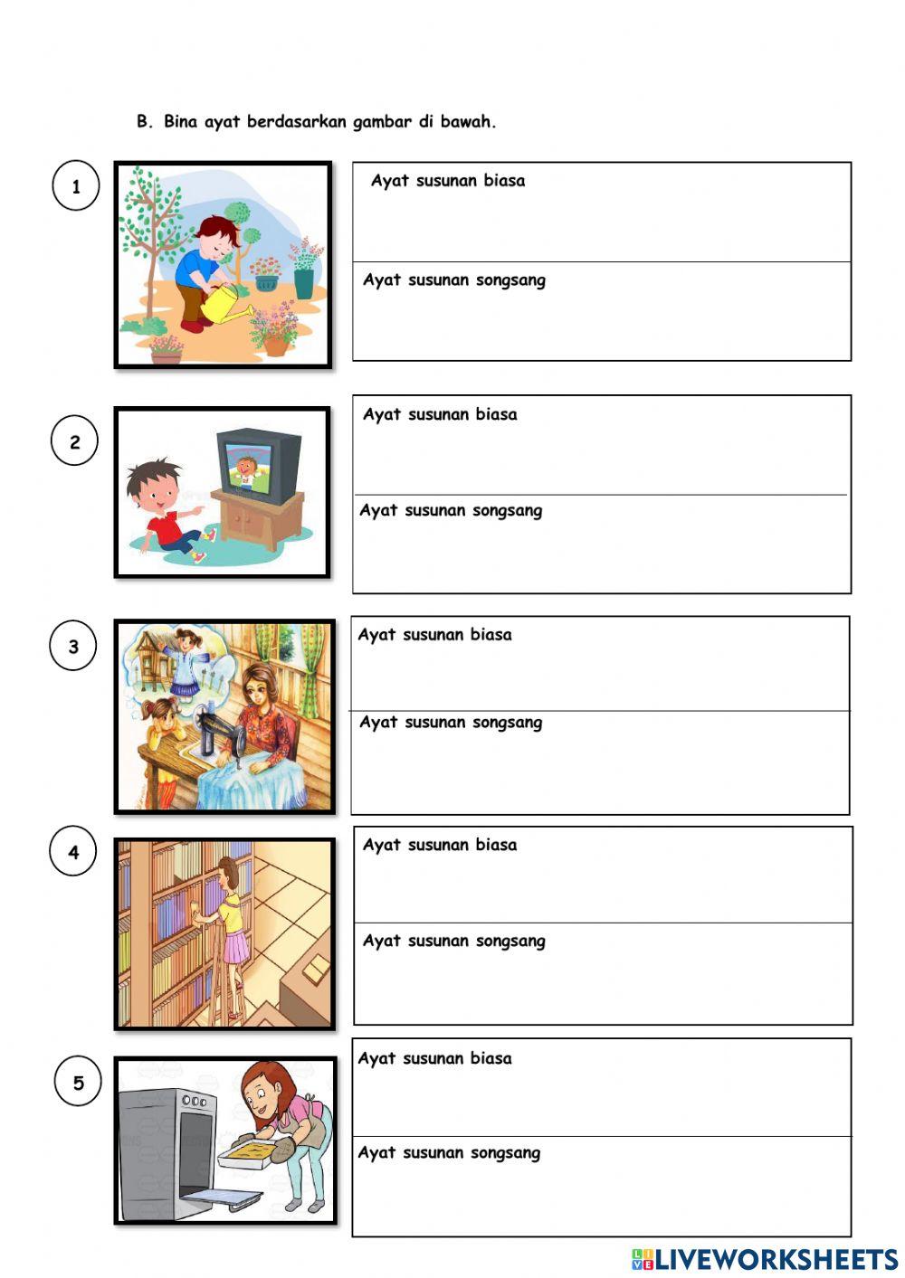 1256668 | Ayat susunan biasa dan ayat susunan songsang