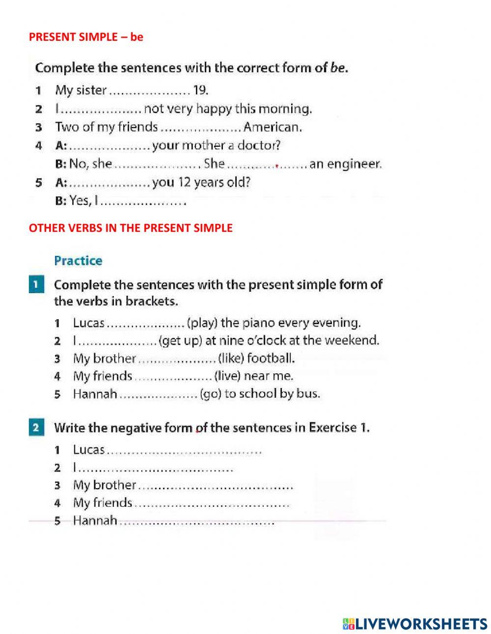 Present simple - Compact A2 1256844 | Peony1992