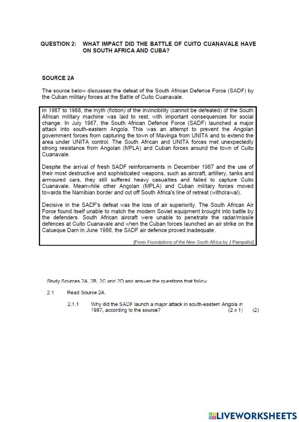 History paper 1… | Free Interactive Worksheets | 1257018