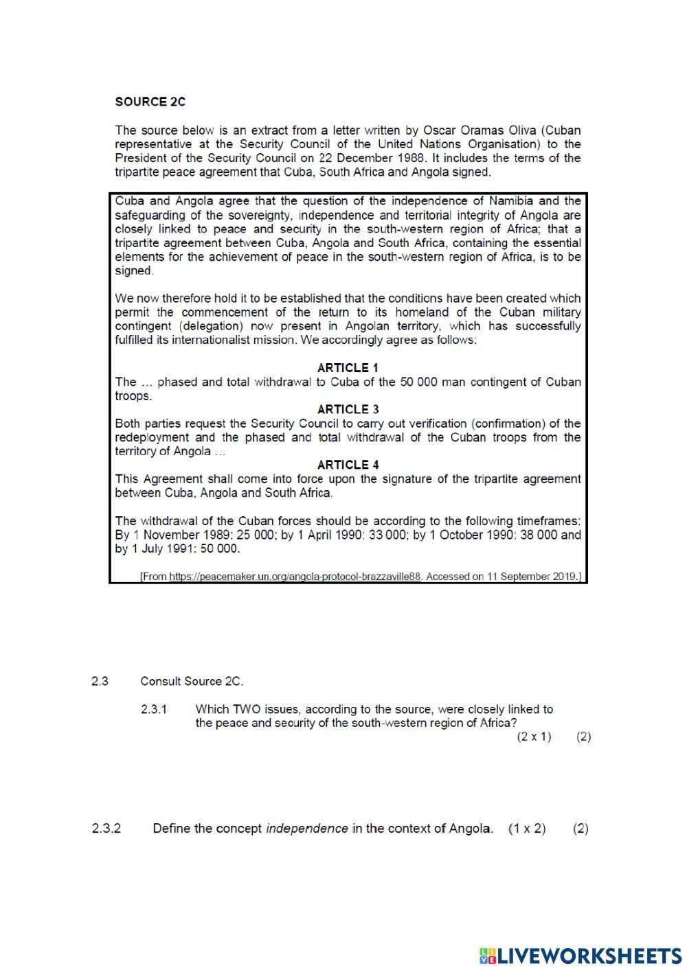 History paper 1… | Free Interactive Worksheets | 1257018