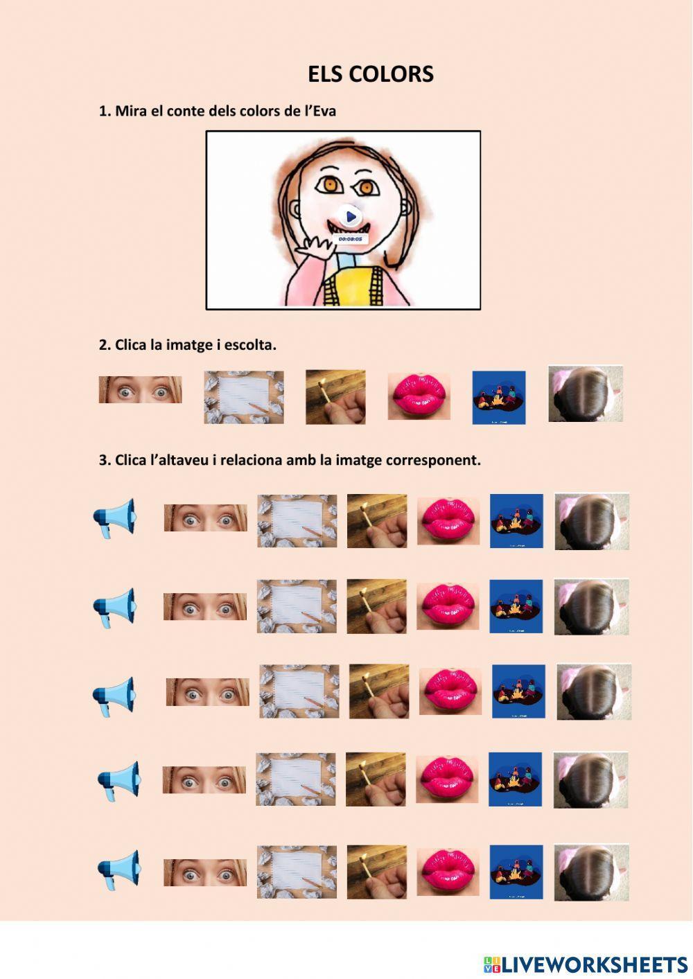 Els colors 1218657 | Nivell segon | LiveWorksheets
