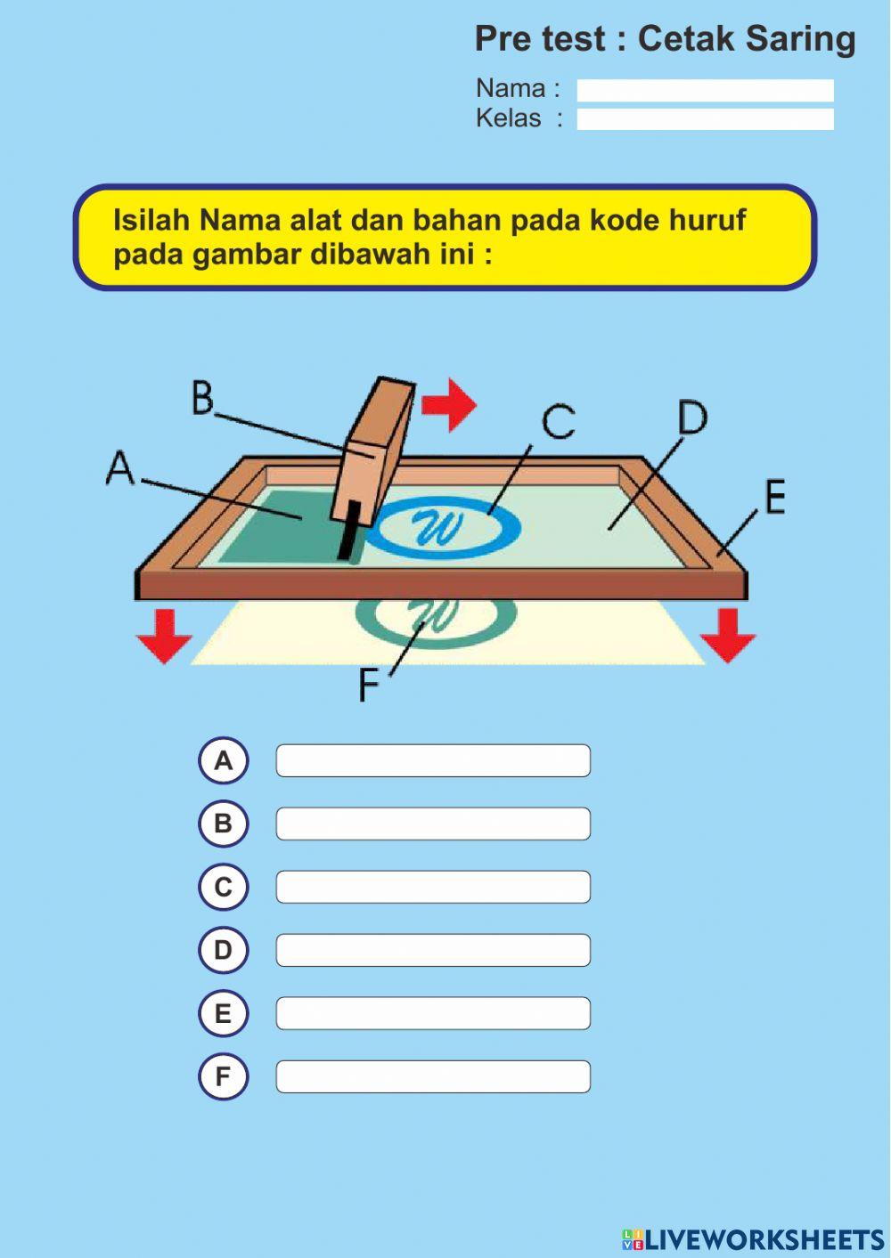 Essay Screen Printing worksheet | Live Worksheets