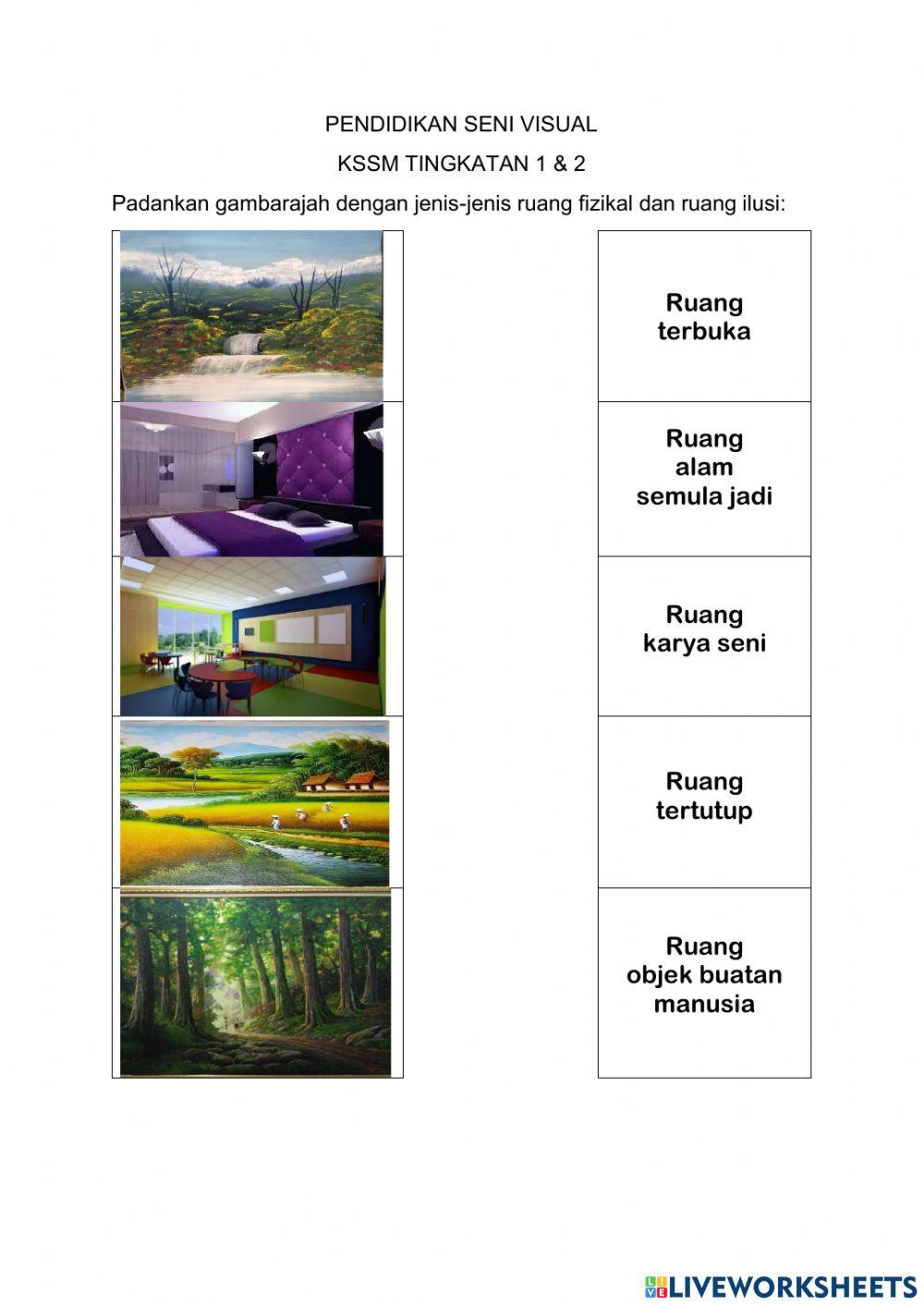 Ruang online practice | Live Worksheets