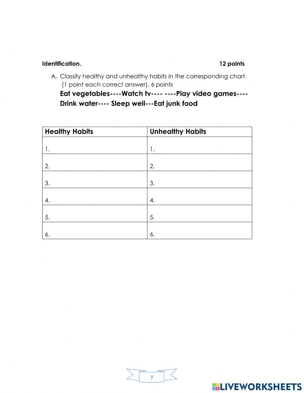Scince online worksheet | Live Worksheets
