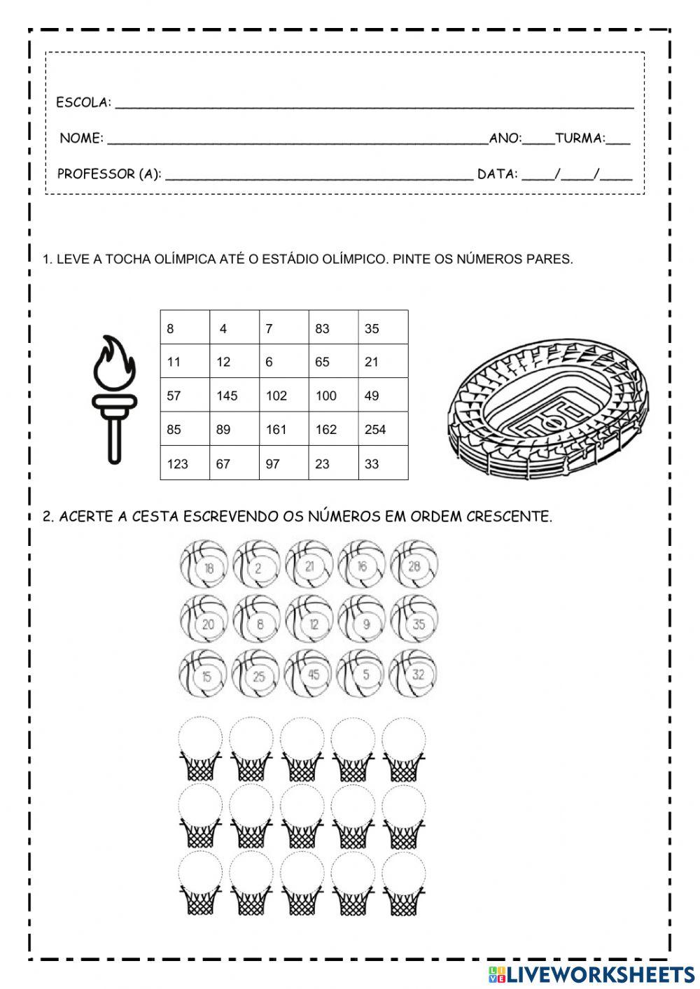 Atividades De Matematica 3o Ano Compondo Os Numeros Escola Educacao ... Atividades De Matematica 3o Ano Compondo Os Numeros Escola Educacao ...