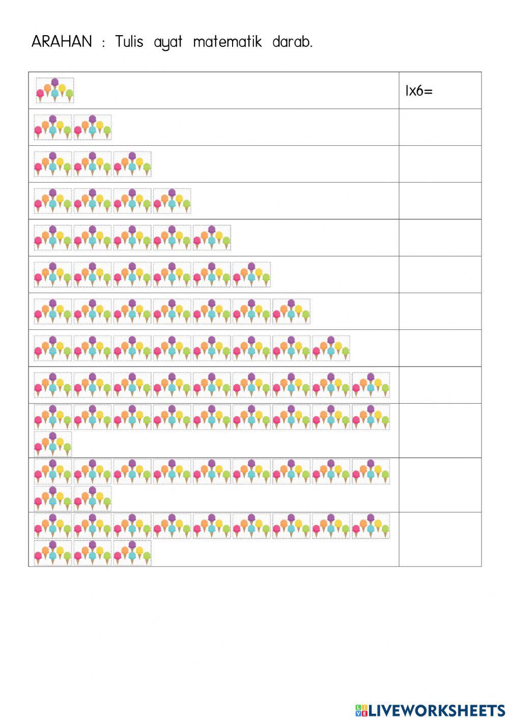 Sifir 6 1257857 | salmiabdulkarim | LiveWorksheets