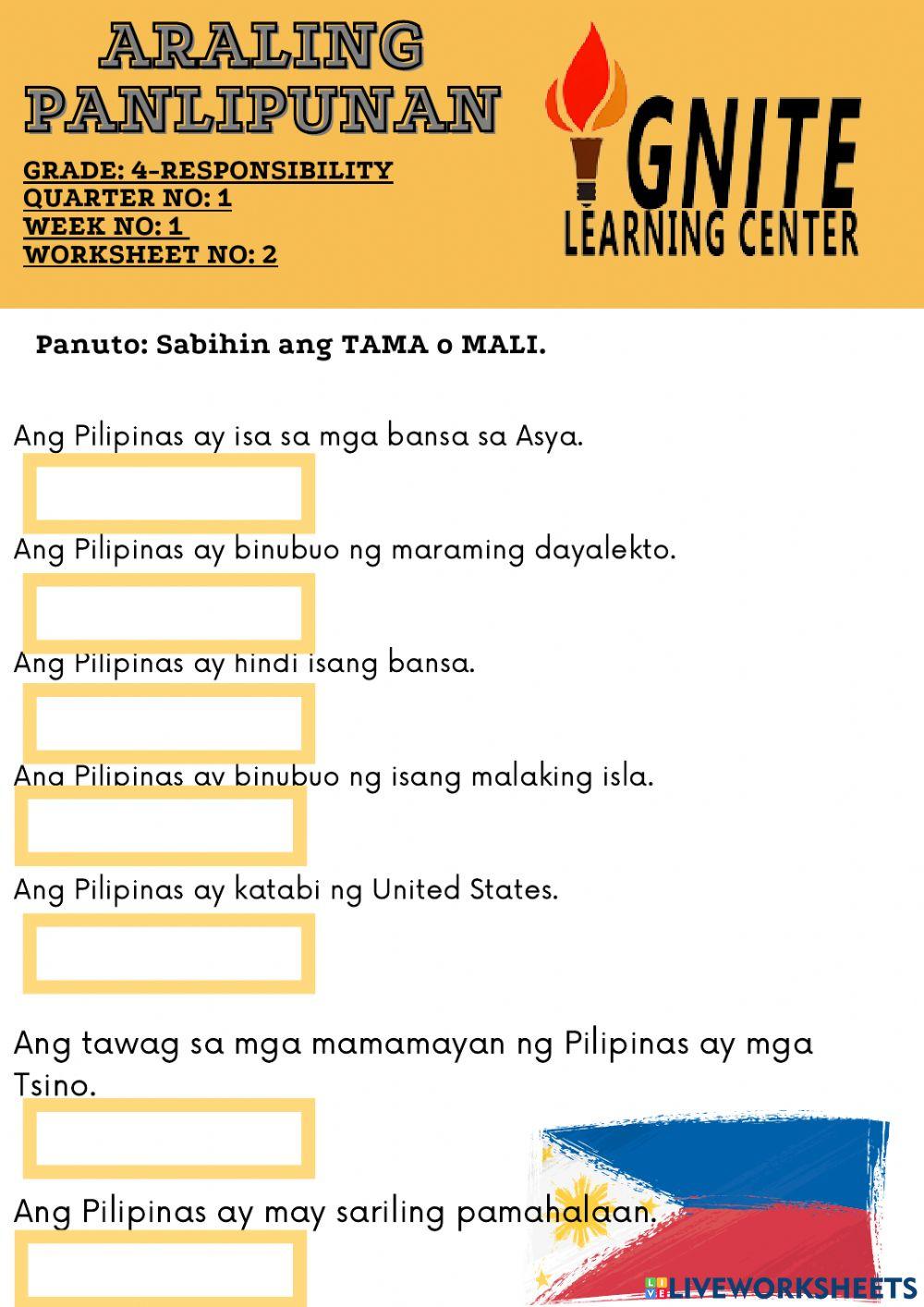 ANG MGA KATANGIAN NG PILIPINAS 1257 | Rosemarie G.