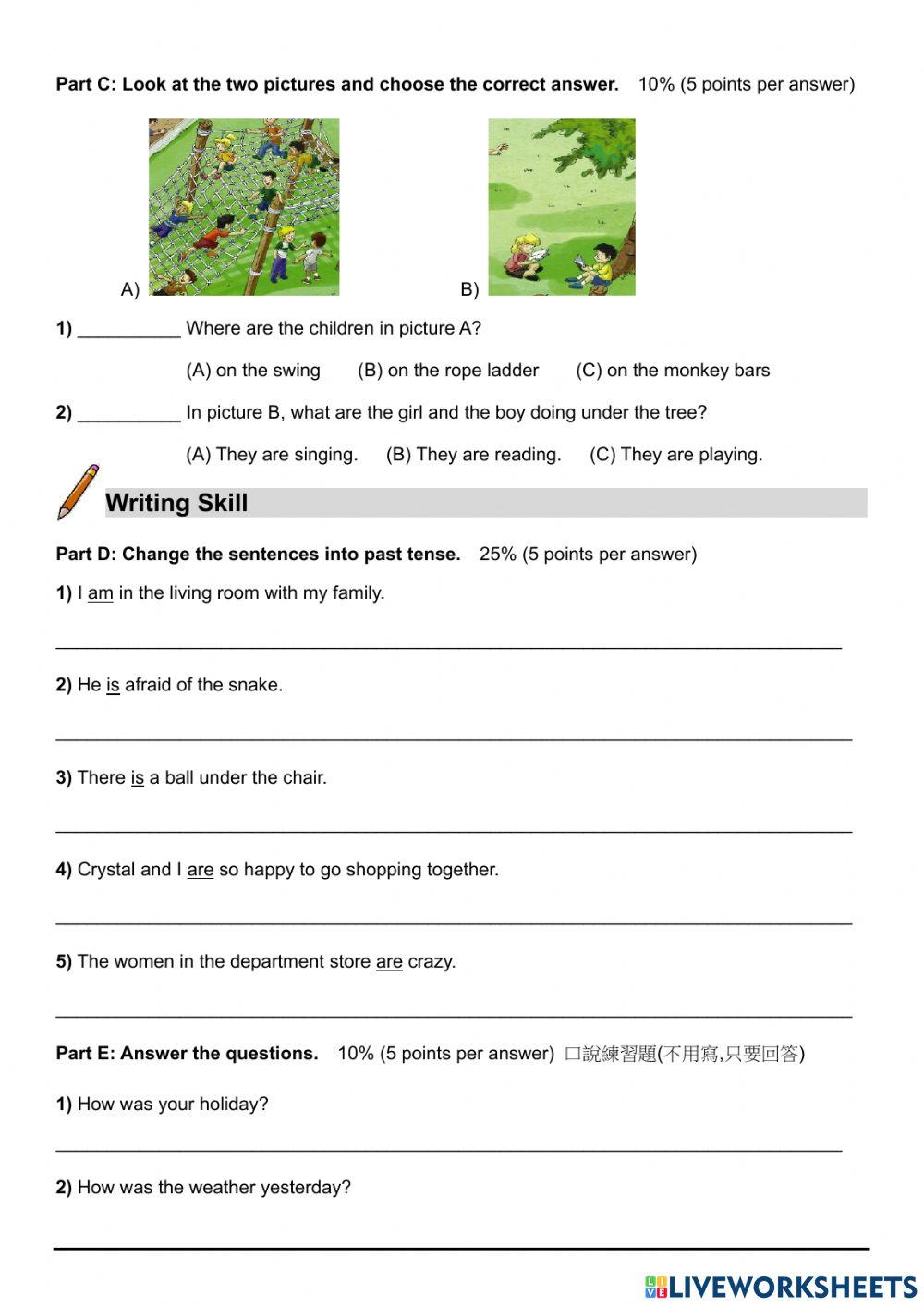 WLS 3 BK2 Lesson 1 worksheet | Live Worksheets