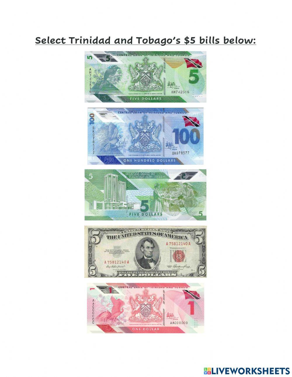 1261488 | Identify Trinidad and Tobago's -1 and -5