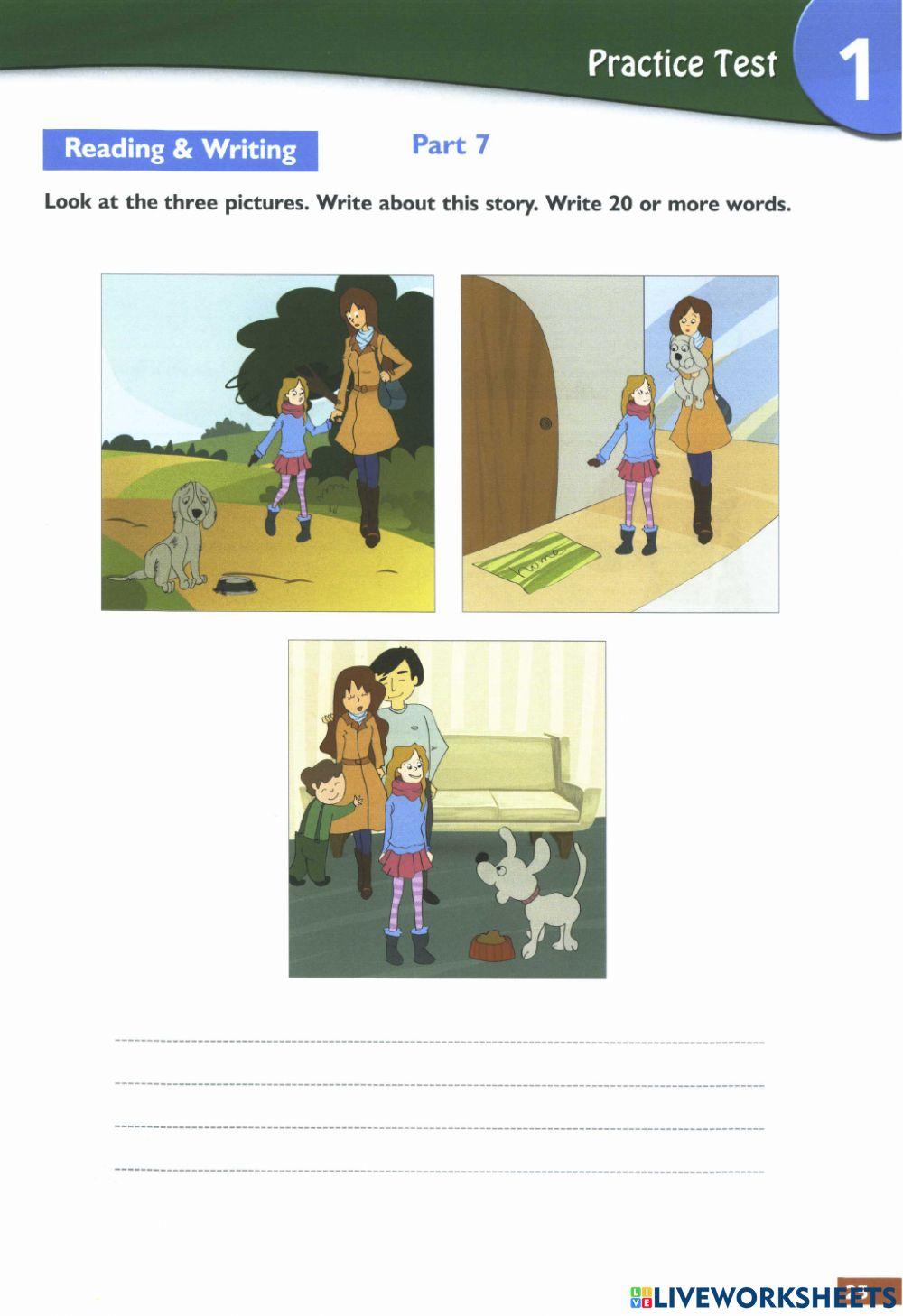 Flyers Writing … | Free Interactive Worksheets | 3292957