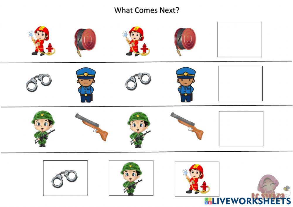 What comes next online activity | Live Worksheets