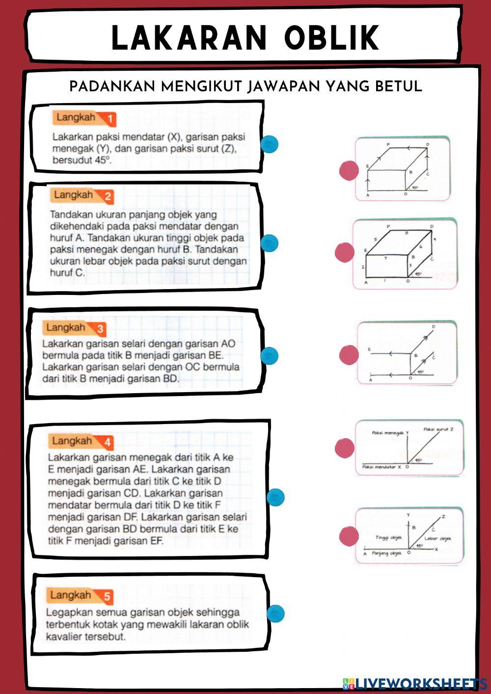 LAKARAN OBLIK online exercise for | Live Worksheets