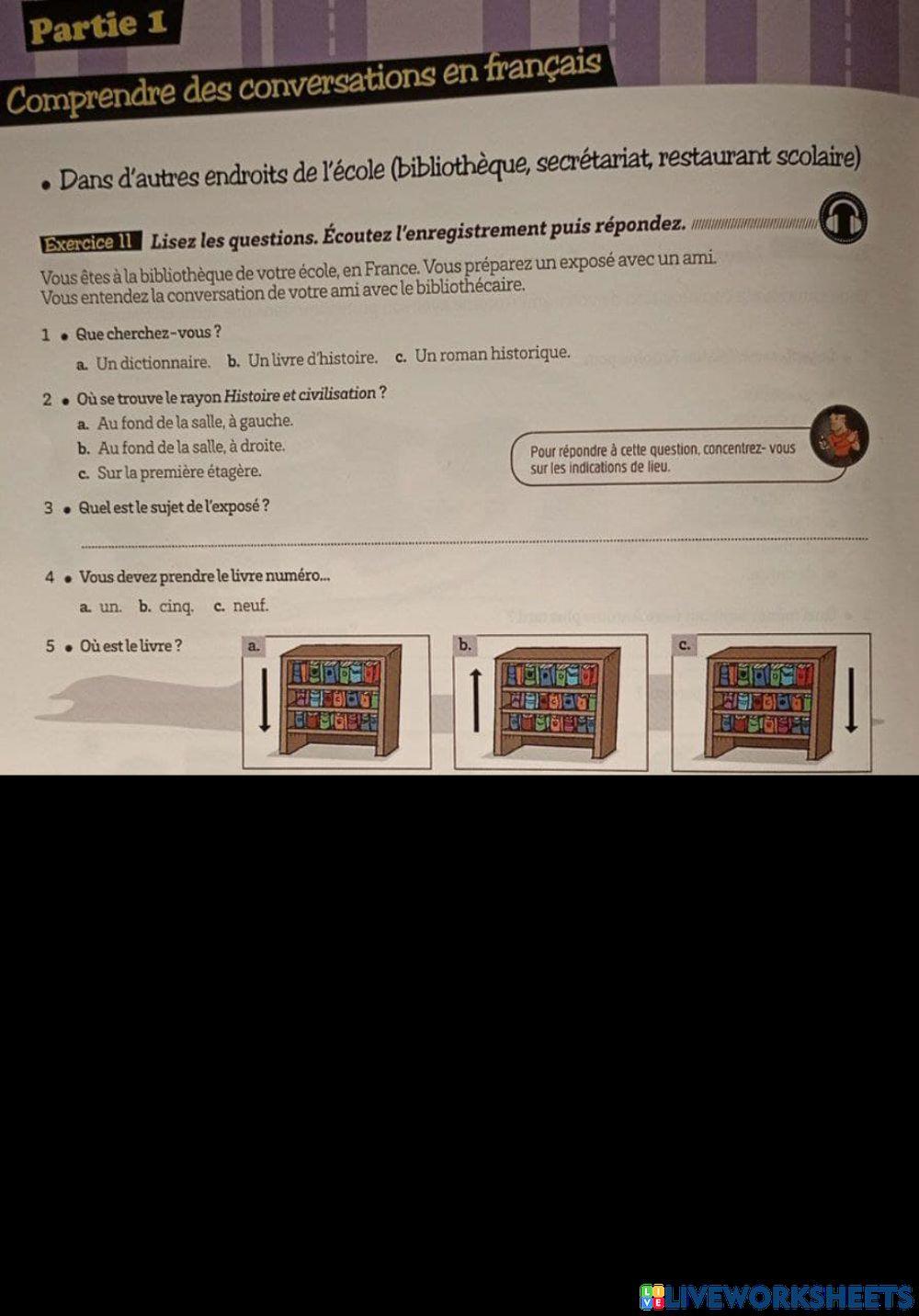 Compréhension orale A2 ABCDelf Junior p.20 1402