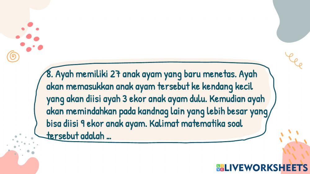 1265583 | Evaluasi kls 3 tema 2 | yesi ayu