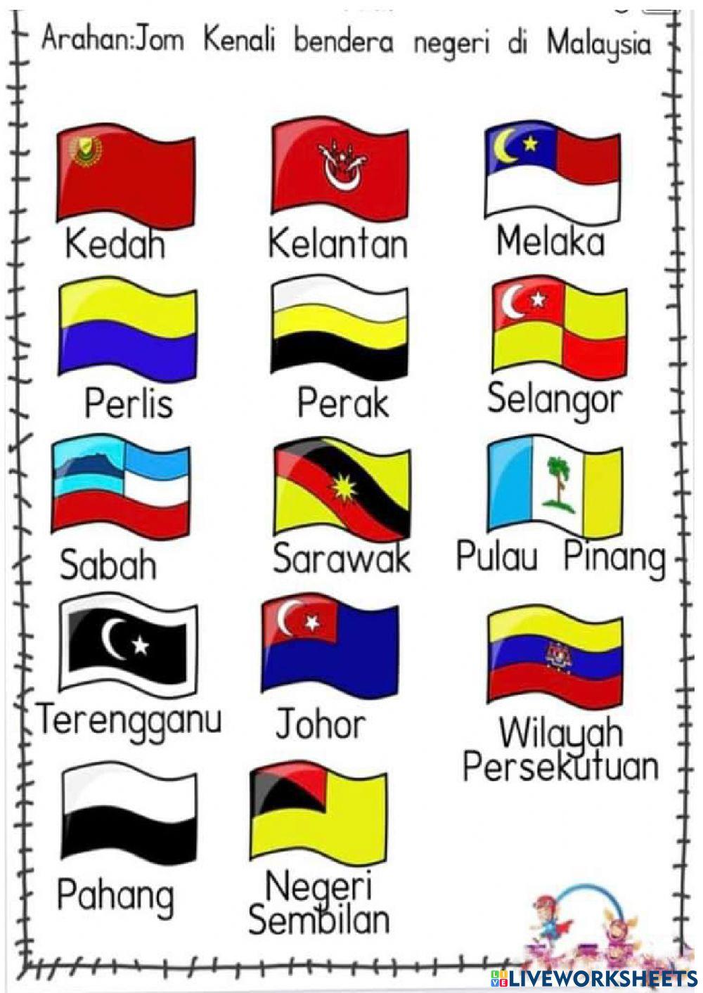 Jom Kenali Negeri Di Malaysia online exercise for | Live Worksheets