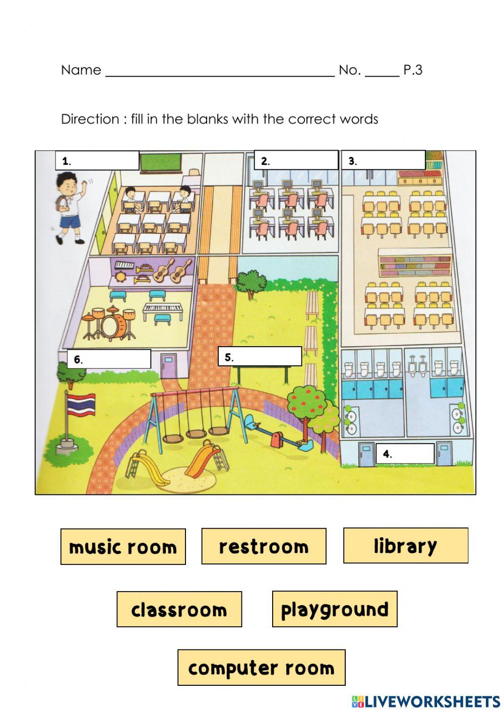 My School Interactive Exercise For 3 Live Worksheets my-school-interactive-exercise-for-3-live-worksheets