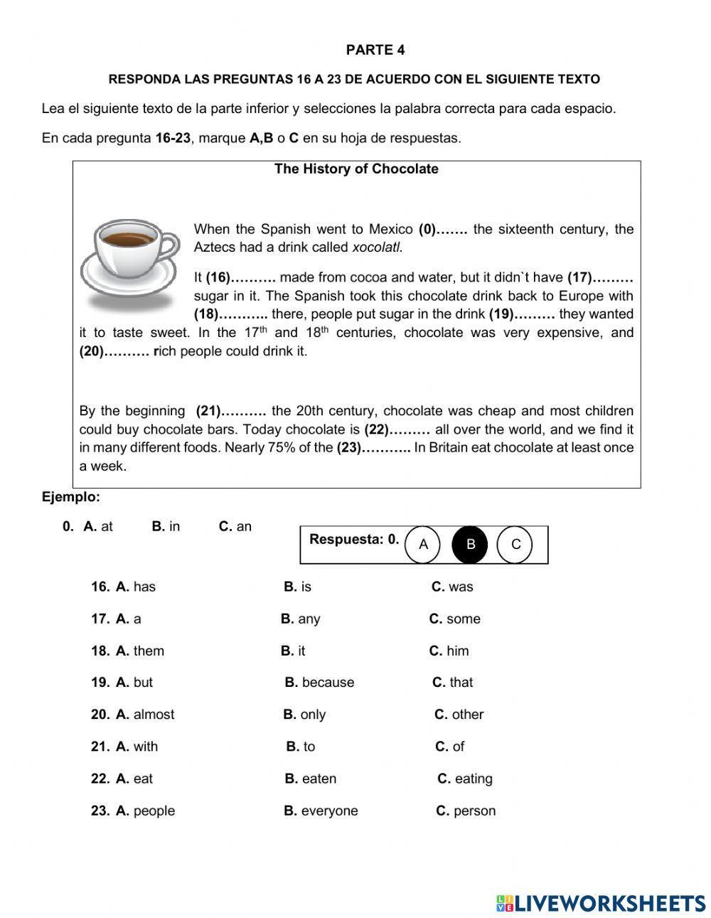 Prueba icfes in… | Free Interactive Worksheets | 1266669