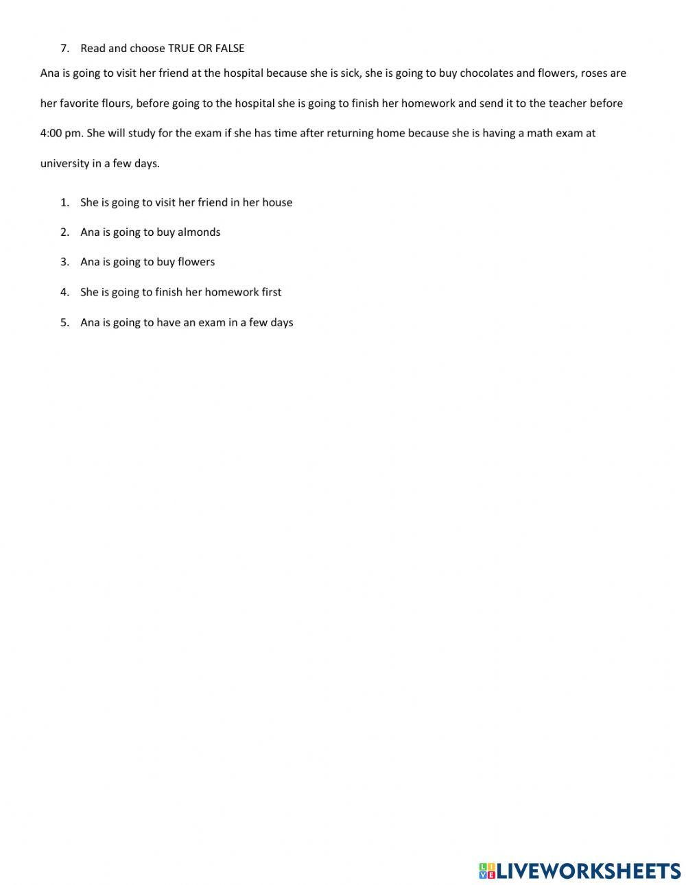 Quiz unit 3 third quarter worksheet | Live Worksheets
