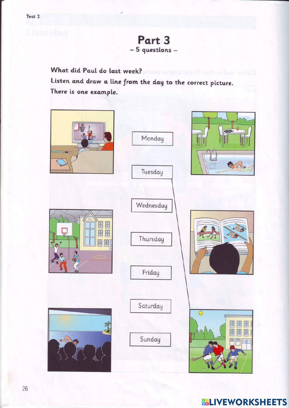 6684037 | Movers Book 1 - Test 2 - Listening