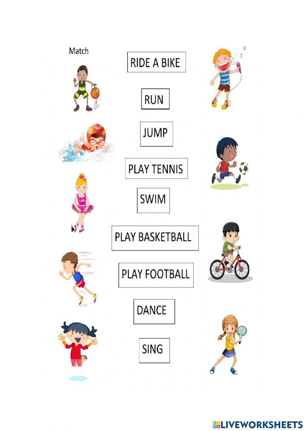 Verbs online exercise for 2 | Live Worksheets