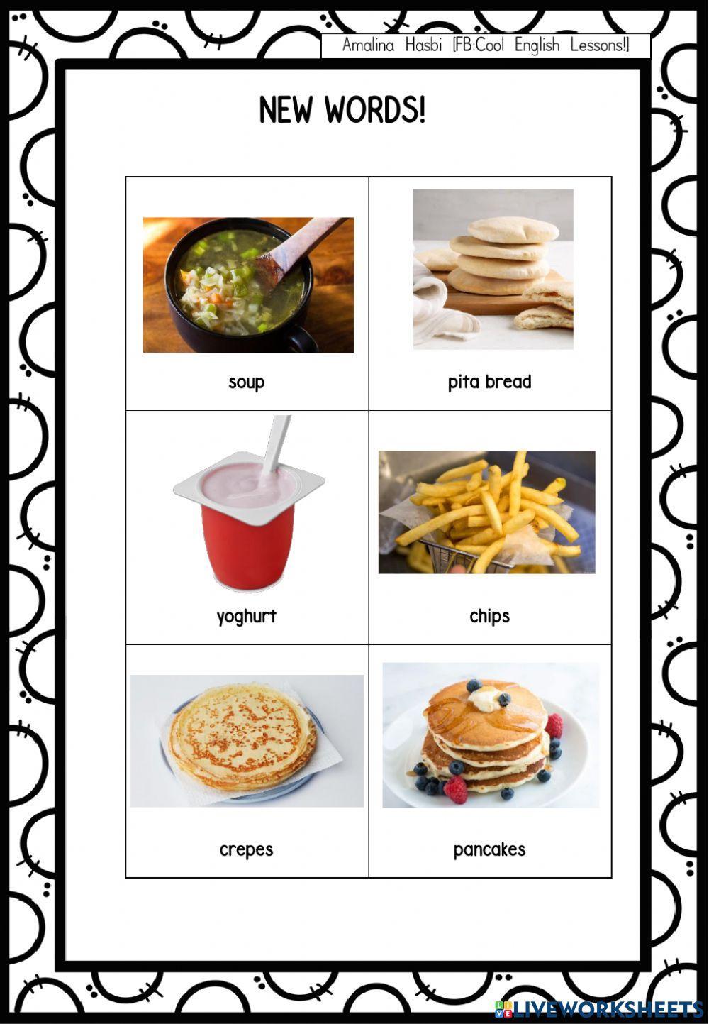 Food, please (street food) worksheet | Live Worksheets