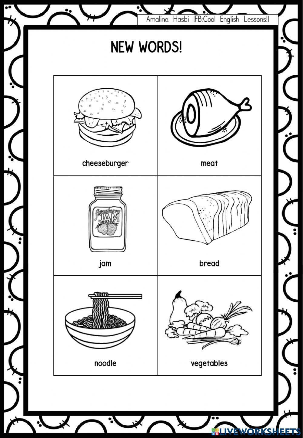 Food, please (street food) worksheet | Live Worksheets