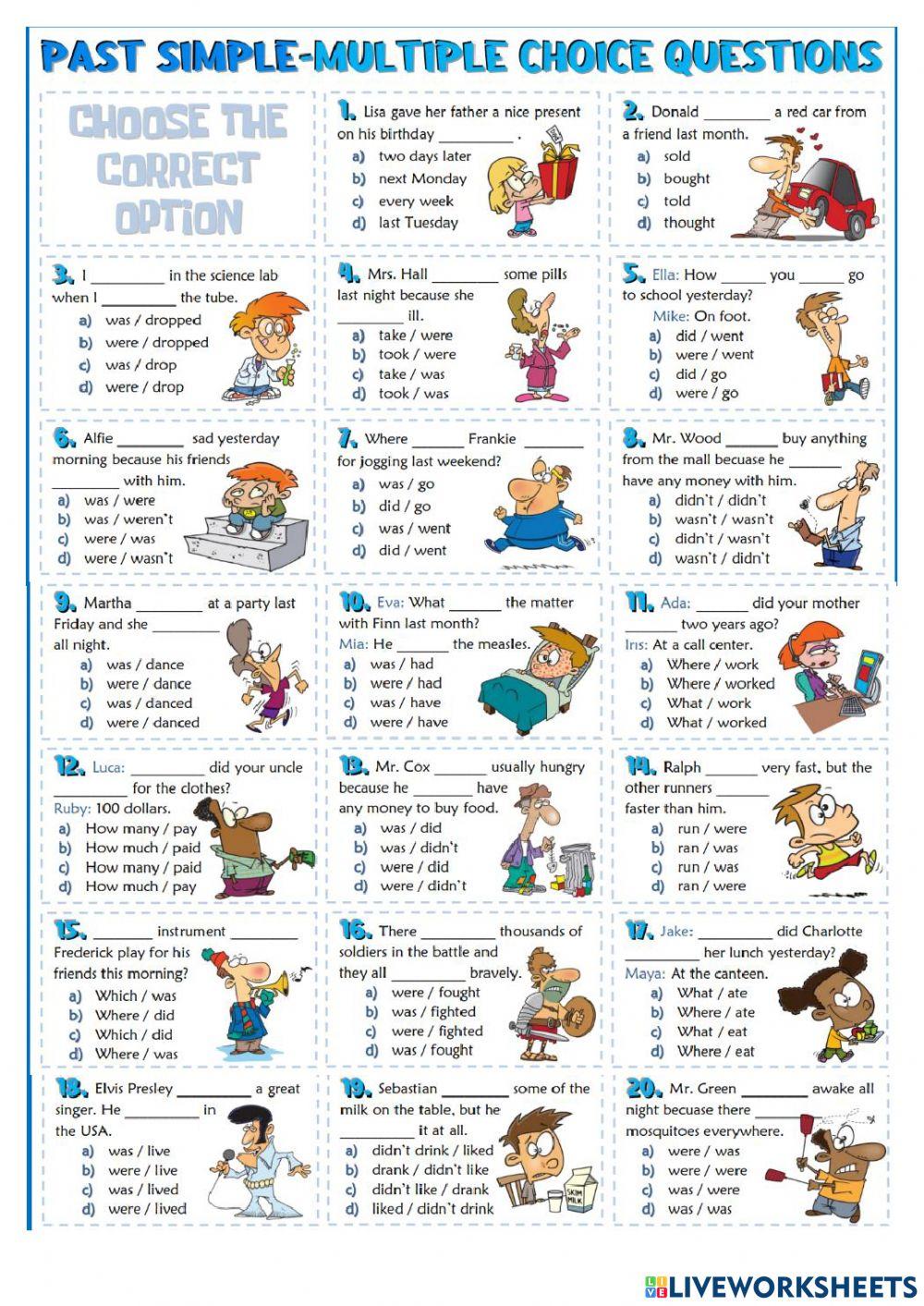 Past Simple | Free Interactive Worksheets | 3302755