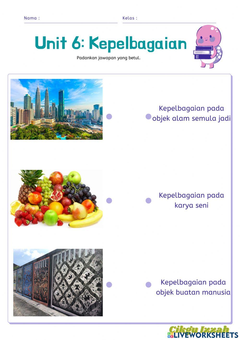 Kepelbagaian interactive activity | Live Worksheets