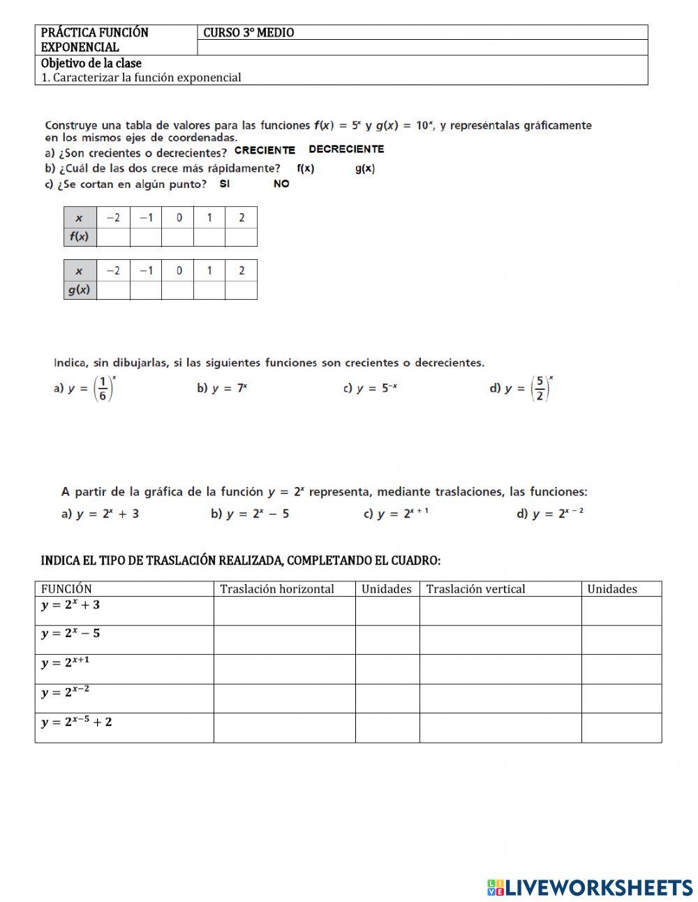 1270005 | PRACTICA FUNCION EXPONENCIAL | SINDY SEVERINO