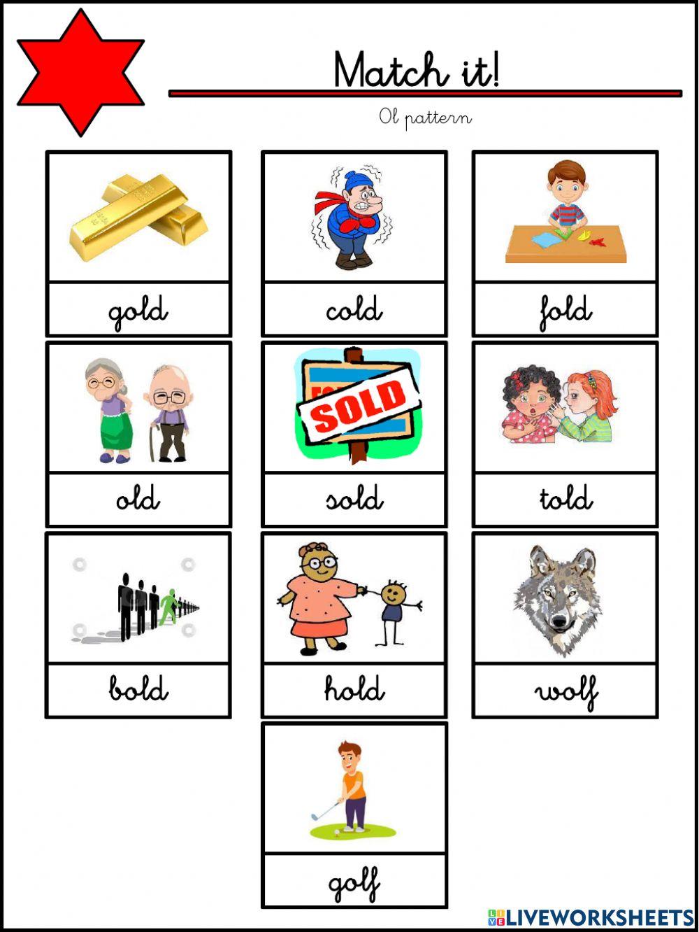 Ol pattern worksheet | Live Worksheets