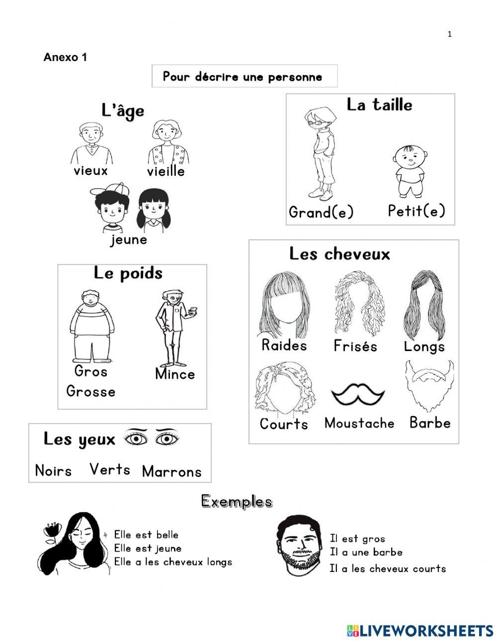 Description activity for 7 | Live Worksheets