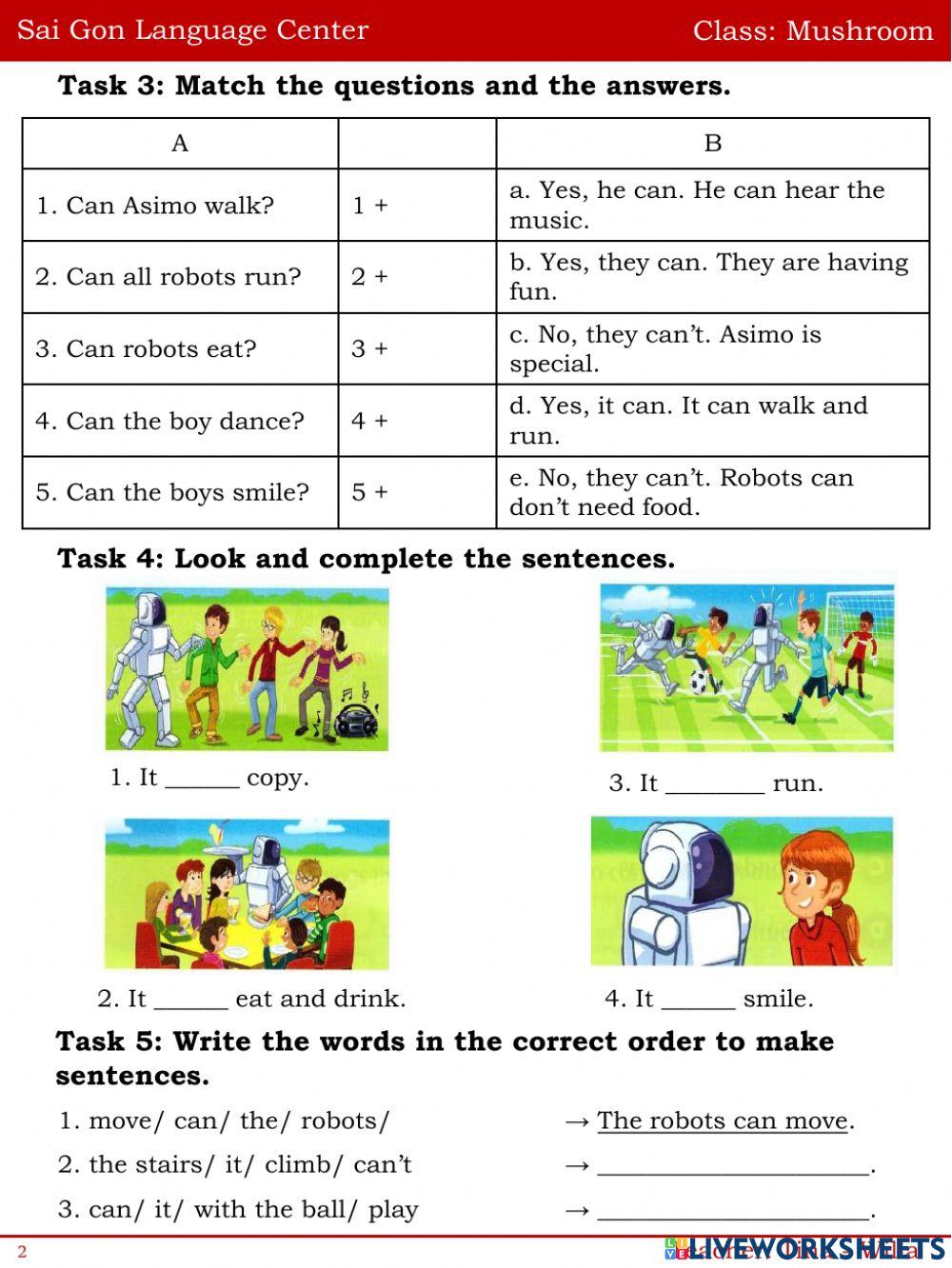 Action boy can run! exercise | Live Worksheets