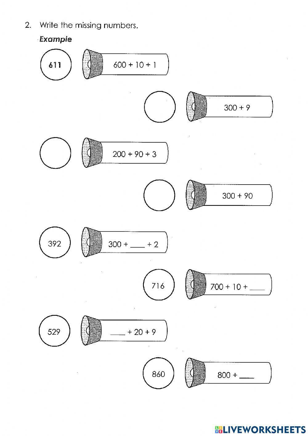Place Value | Free Interactive Worksheets | 1272901