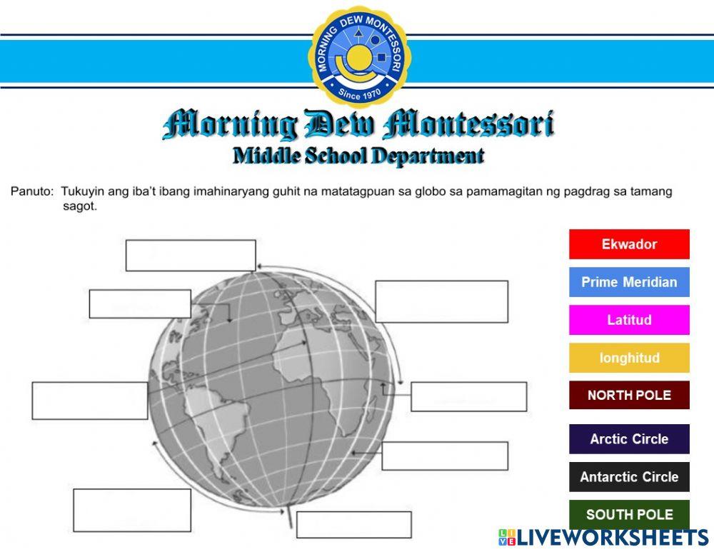 Q1L1-CHECKUP1: Imahinaryang Guhit ng Globo | JLAVIN