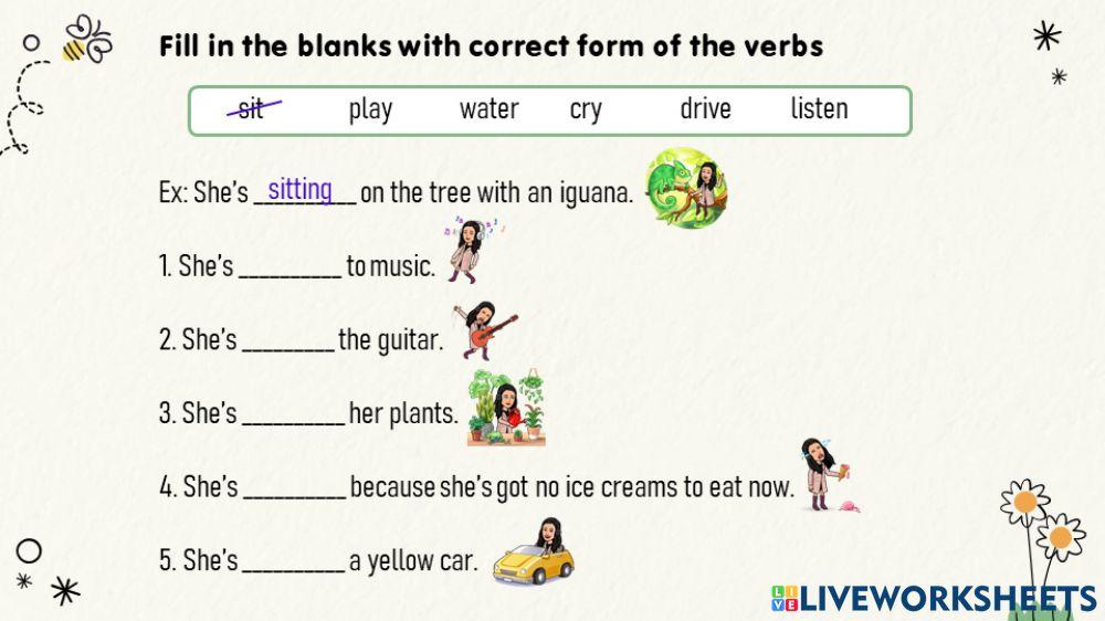 V-ing | Free Interactive Worksheets | 1273928