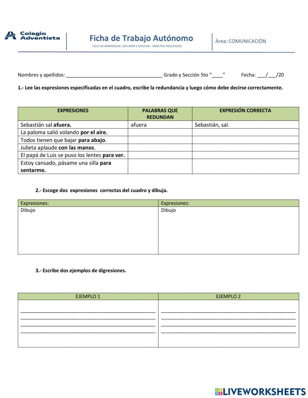 Grdfg worksheet | Live Worksheets